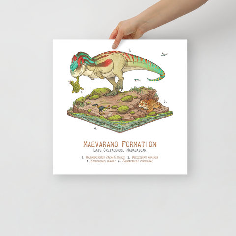Maevarano Formation Diorama poster – Studio 252MYA