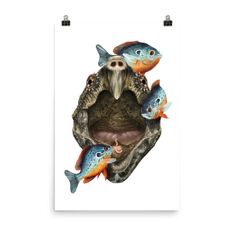 Alligator snapping turtle poster – Studio 252MYA